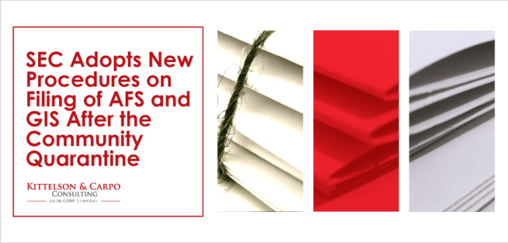 SEC Adopts New Procedures on Filing of AFS and GIS After Quarantine