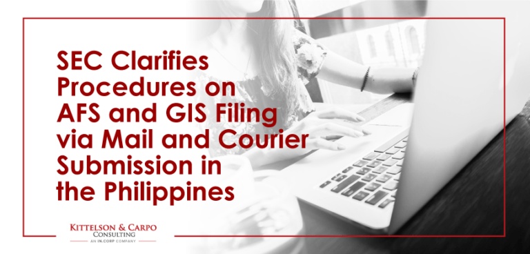 SEC Releases Process on AFS and GIS Filing via Mail/Courier Submission
