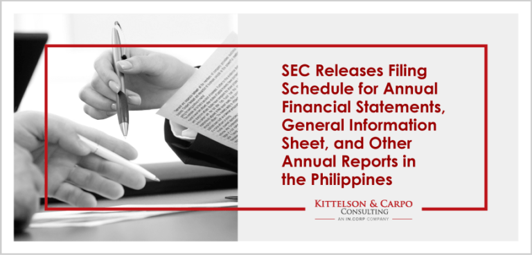 SEC Releases Filing Schedule for AFS, GIS and Other Annual Reports